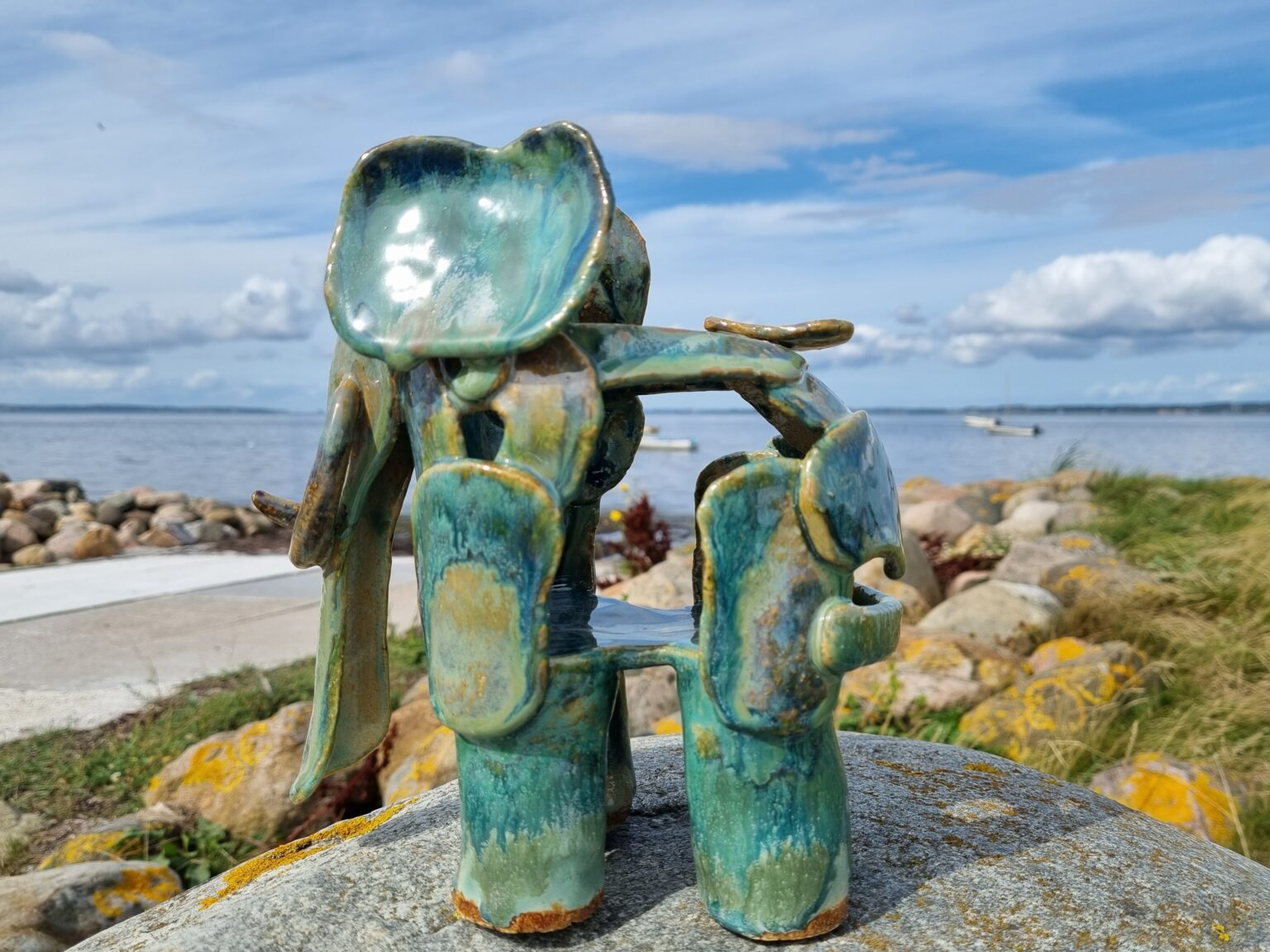 SOLGT Signatur Elefant, “Tall” (nr 22) – LerGalleriet / HT Keramik (før ...